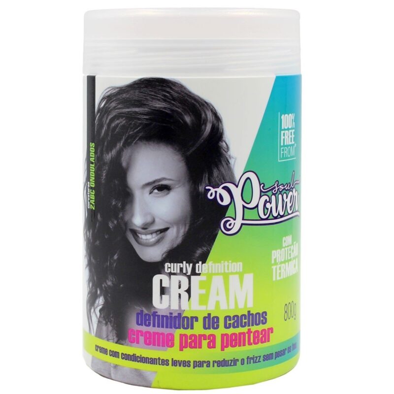 CREMA DE PEINAR DEFINIDOR DE ONDAS SOUL POWER pote 800G ONDULADOS ...