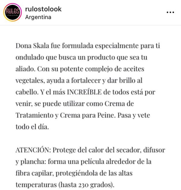 Skala Dona Skala Mini Creme 3 en 1 250g Protección térmica – Rulos To Look