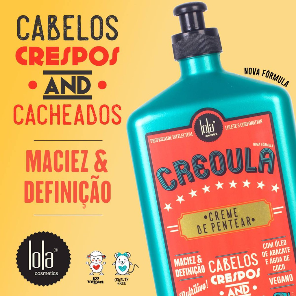 LOLA cosmetics Crema peinar CREOULA nutricion crespos rulos curly girl ...