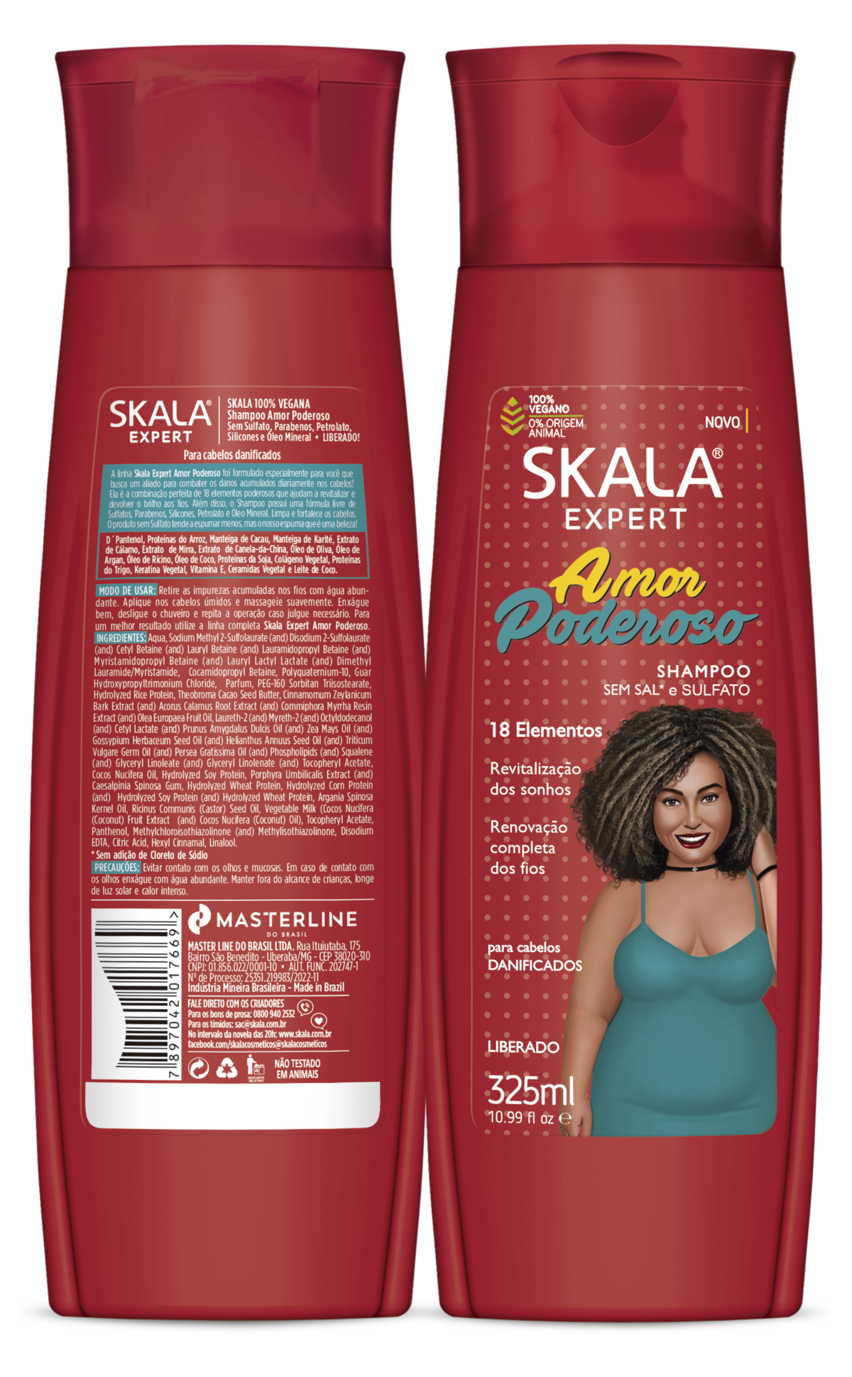 SKALA KIT SHAMPOO Y ACONDICIONADOR AMOR PODEROSO CURLY GIRL VEGANO ...