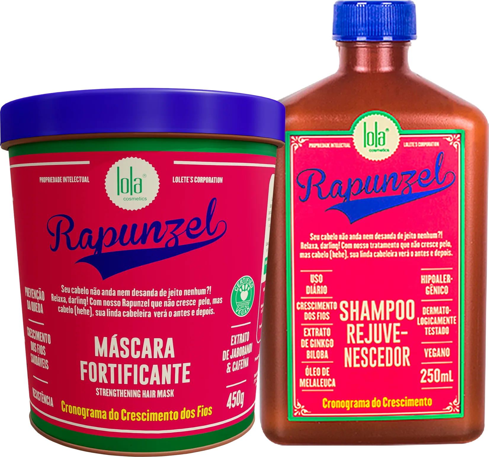 LOLA COSMETICS RAPUNZEL KIT COMBO SHAMPOO + MASCARA CRECIMIENTO – Rulos ...